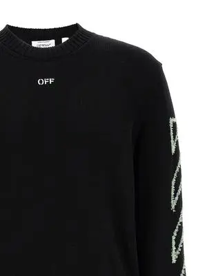 Off-White Diag Outline Sweater - Black