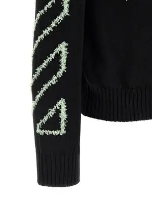 Off-White Diag Outline Sweater - Black