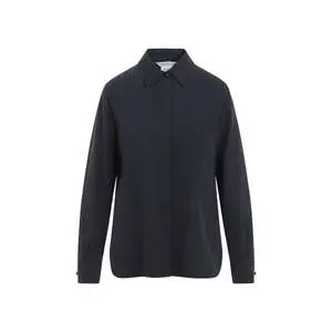 Max Mara Siamese Washed Silk Shirt - Black