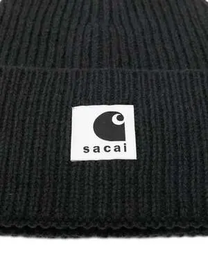 SACAI X CARHARTT WIP Logo Wool Beanie