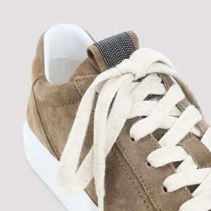 Brunello Cucinelli Suede Leather Sneakers