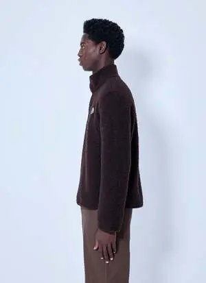 Moncler Fleece Pullover With Snap Fastening