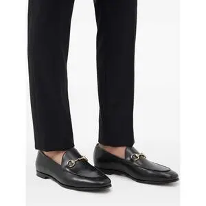 Gucci Leather Horsebit Loafers - Black
