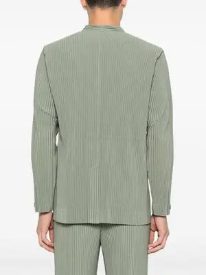 Issey Miyake Pleated Single-breasted Jacket