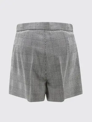 Max Mara Tailored Check Shorts - Blue