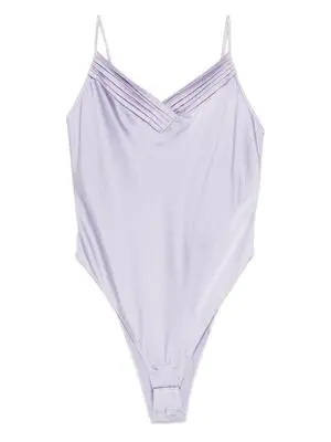 FORTE_FORTE Silk Satin Bodysuit - Multicolor