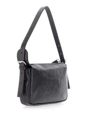 Fendi Leather Crossbody Bag - Black