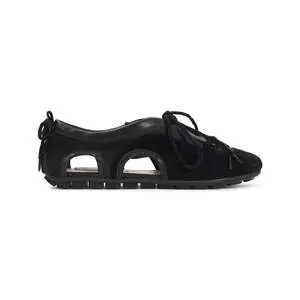 Simone Rocha Cutout Ballerina Grip Trained Sneakers - Black