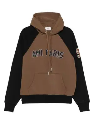 AMI Paris Cotton Colorblock Hoodie - Multicolor