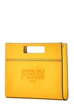 Fendi Leather Handbag - Yellow