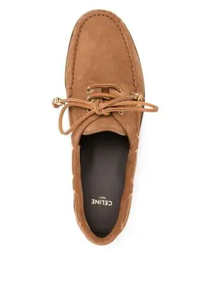 Celine Bateau Leather Boat Shoes