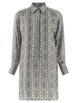 Max Mara Grembo Silk Twill Mini Dress