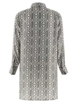 Max Mara Grembo Silk Twill Mini Dress