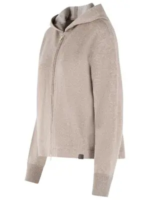 Max Mara Beige Cashmere And Virgin Wool Sweatshirt