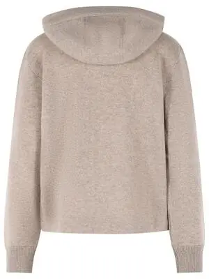 Max Mara Beige Cashmere And Virgin Wool Sweatshirt - Cream