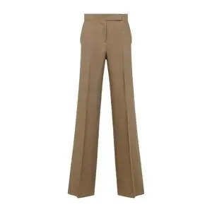 Max Mara Badesse Regular Linen Pants - Brown