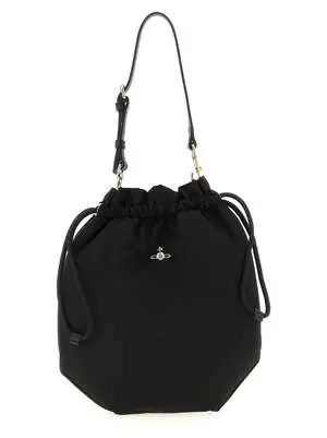 VIVIENNE WESTWOOD Drawstring Pouch Handbag - Black