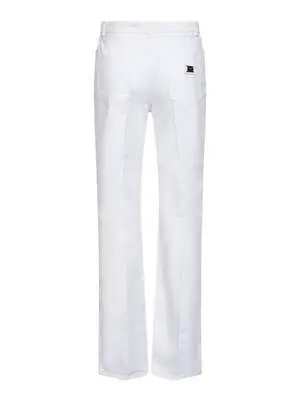 Dolce & Gabbana White Cotton Jeans