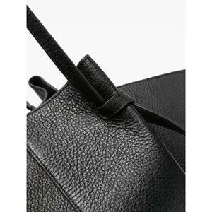 Yuzefi Calf Leather Tote Bag - Black