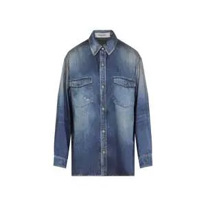 GOLDEN GOOSE Patty Over Shirt - Blue
