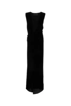 Valentino Garavani Velvet Long Dress - Black