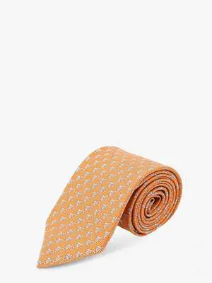 FERRAGAMO Sik Tie With Owl Print - Multicolor
