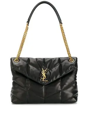 Saint Laurent Loulou Puffer Bag - Black