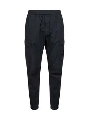 Stone Island Blue Parachute Canvas Cargo Trousers - Multicolor