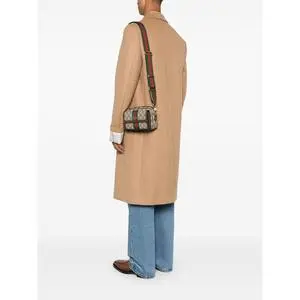 Gucci Classic Gg Canvas Shoulder Bag - Cream