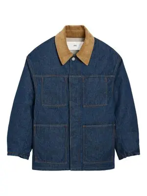 AMI Paris Worker Denim Jacket - Multicolor