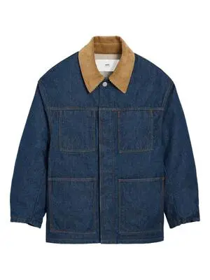 AMI Paris Worker Denim Jacket - Multicolor