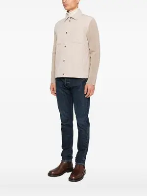 Herno Panelled Point Collar Jacket - Multicolor