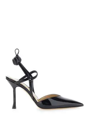 Fendi Very Colibri' Black Pumps With Pointed Design In Leather For - Multicolor