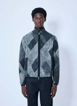 Moncler Zip Up Cardigan - Gray