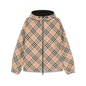Burberry Neutrals Jackets Hooded Jackets - Cream
