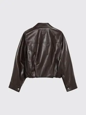 Loewe Lambskin Leather Jacket - Brown