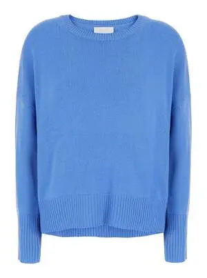 LISA YANG Mila Cashmere Crew Neck Sweater - Blue