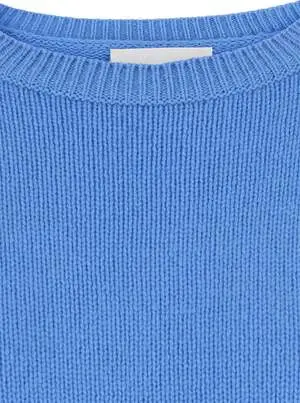 LISA YANG Mila Cashmere Crew Neck Sweater - Blue