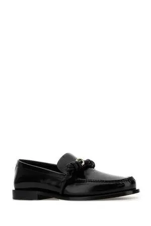 JIL SANDER Leather Tangle Loafers