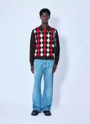 Miu Miu Five-pocket Washed Denim Jeans