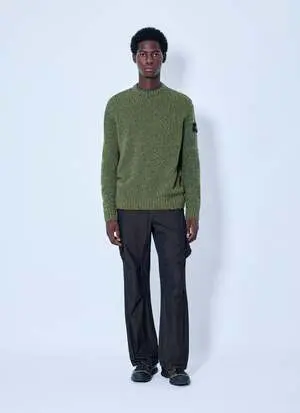 Stone Island Crewneck Textured Knit Sweater