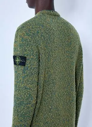 Stone Island Crewneck Textured Knit Sweater