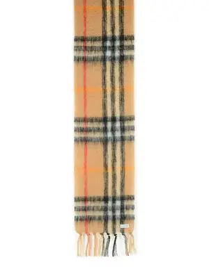 Burberry Beige Mohair And Wool Scarf - Cream