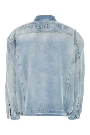Vetements Cotton Denim Jacket - Blue