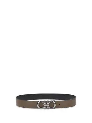 FERRAGAMO Reversible Leather Belt