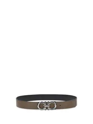 FERRAGAMO Reversible Leather Belt