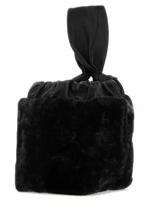 JIL SANDER Shearling Clutch