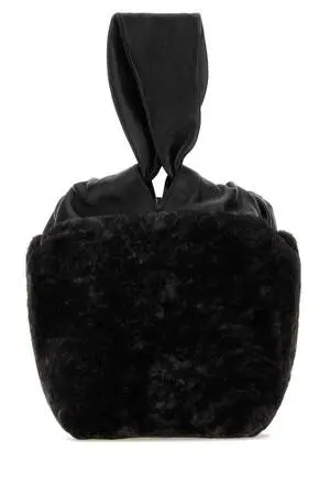 JIL SANDER Shearling Clutch