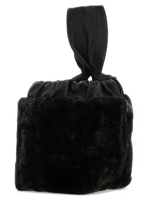 JIL SANDER Shearling Clutch