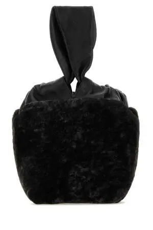 JIL SANDER Shearling Clutch